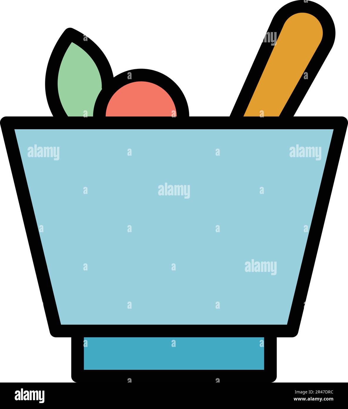 Lunch bowl icon. Outline Lunch bowl vector icon for web design isolated ...