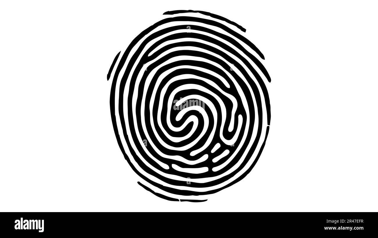 Finger print, fingerprint lock, ecure security logo vector icon ...