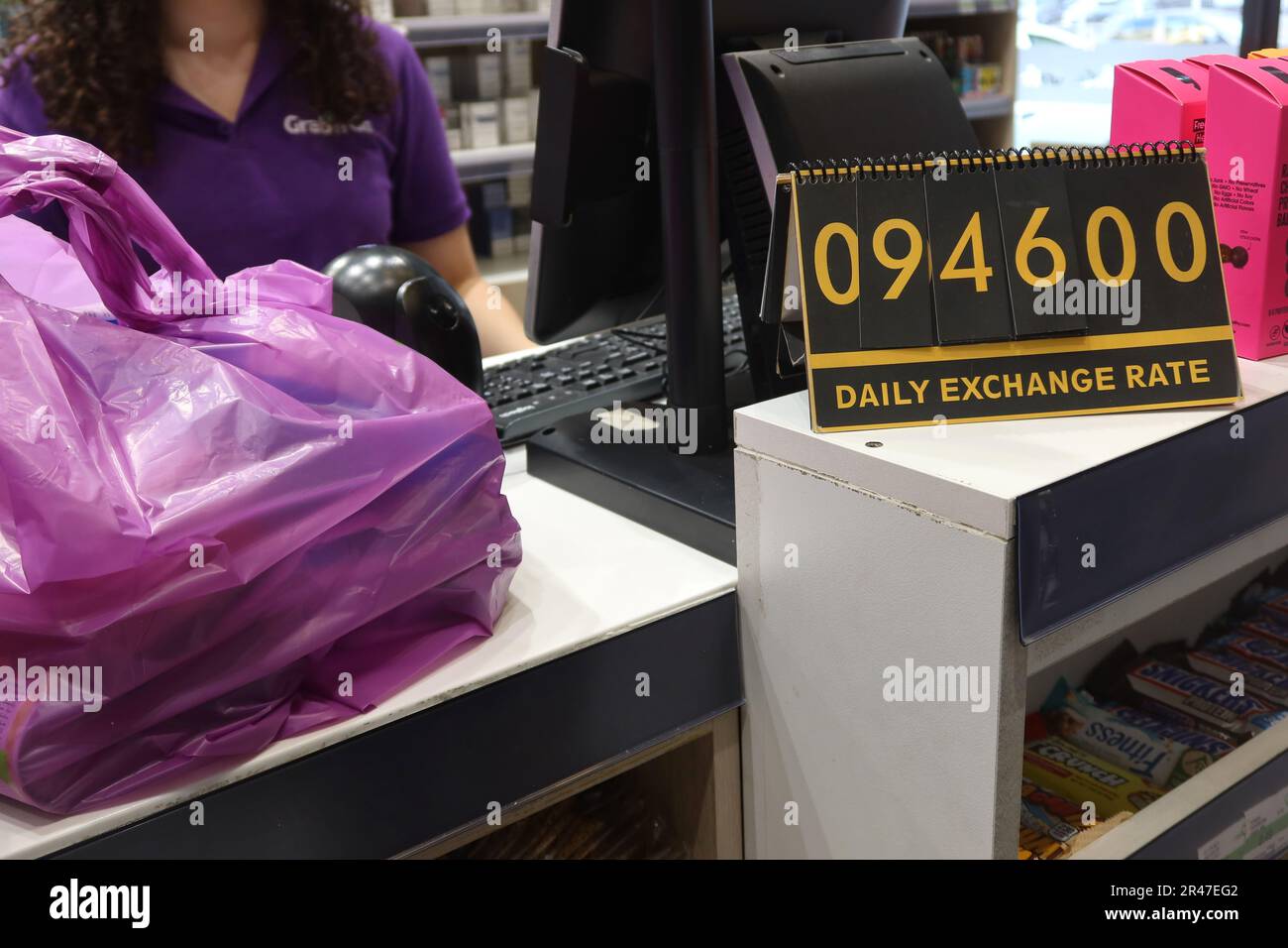 Beirut, Lebanon. 26th May, 2023. Daily USD rate against Lebanese Lira ...
