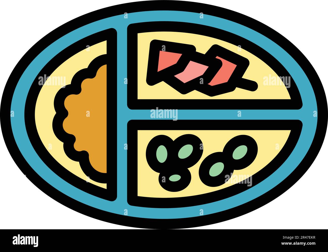 Lunch business plate icon. Outline Lunch business plate vector icon for ...