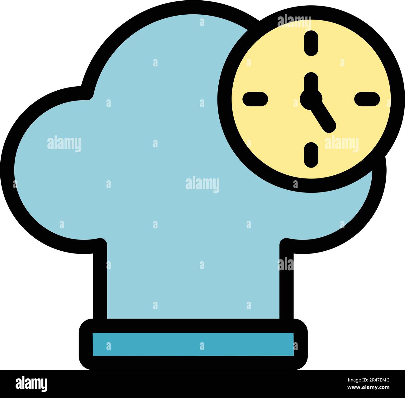 Chef hat icon. Outline Chef hat vector icon for web design isolated on ...