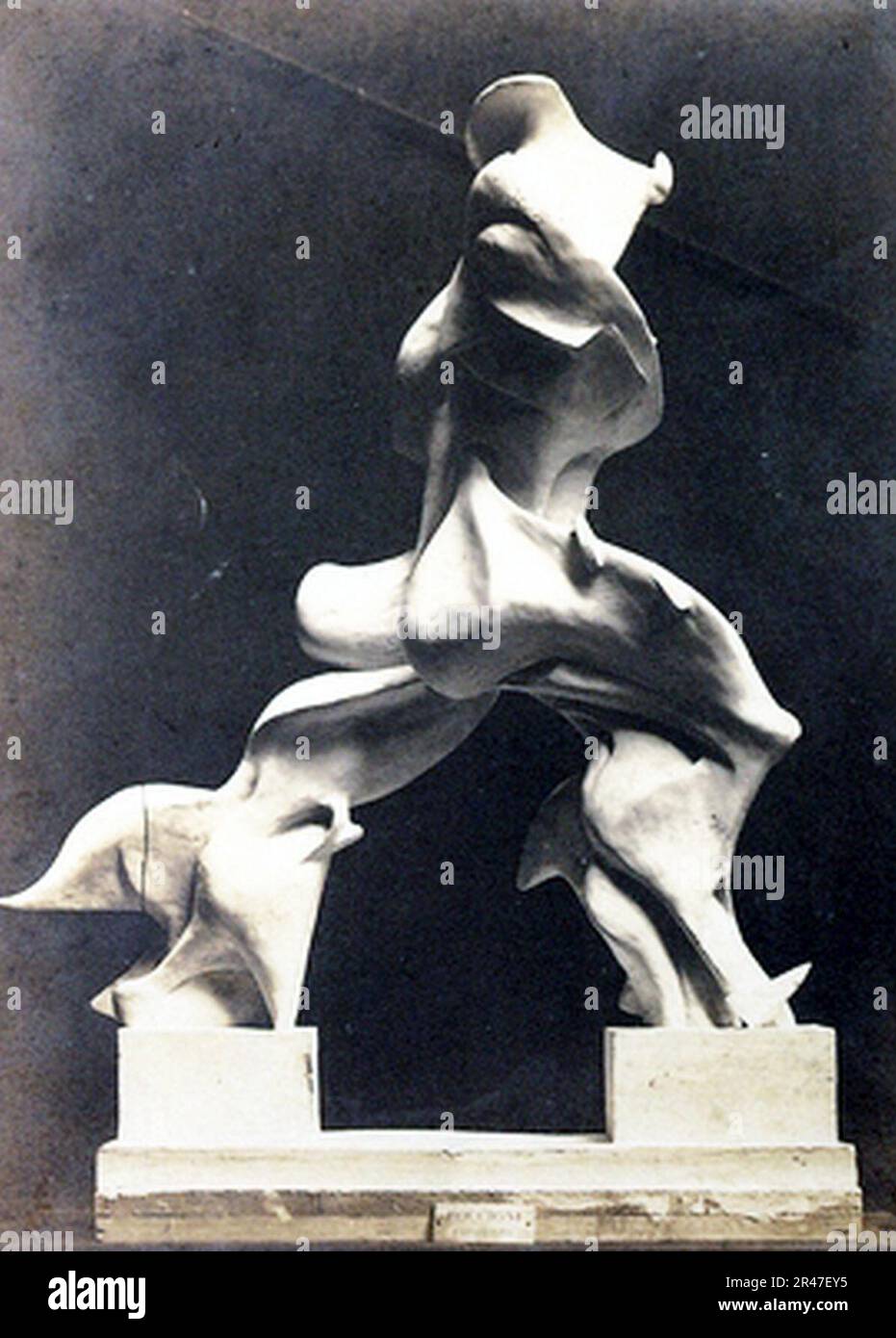 Unique Forms of Continuity in Space, original plaster Stock Photo - Alamy