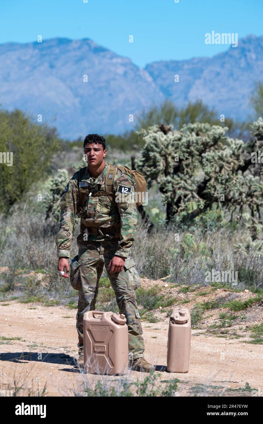 A combat rescue officer candidate participates in his screening during ...
