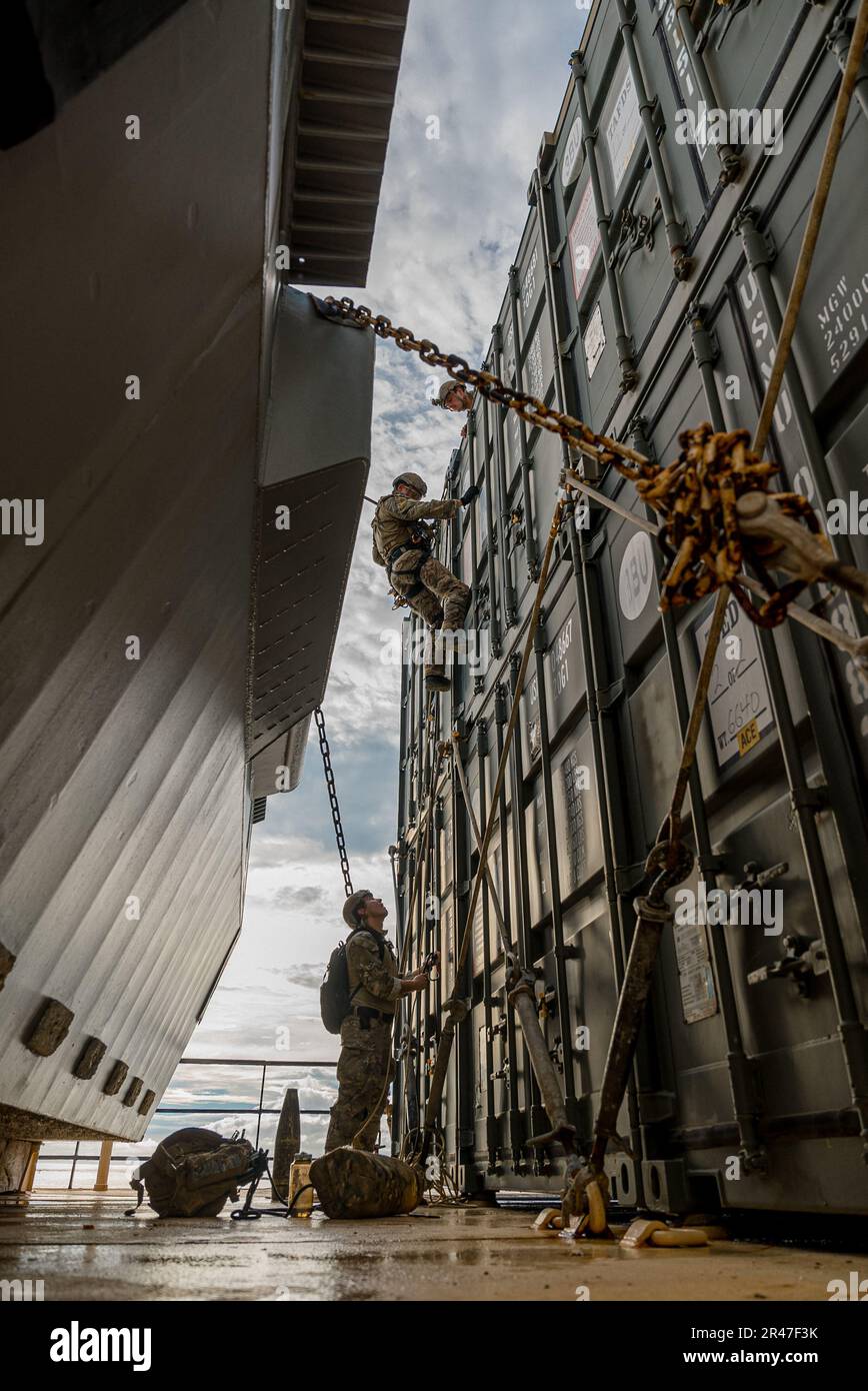APRA HARBOR, Guam (Jan. 11, 2023) – Sailors assigned to Explosive ...