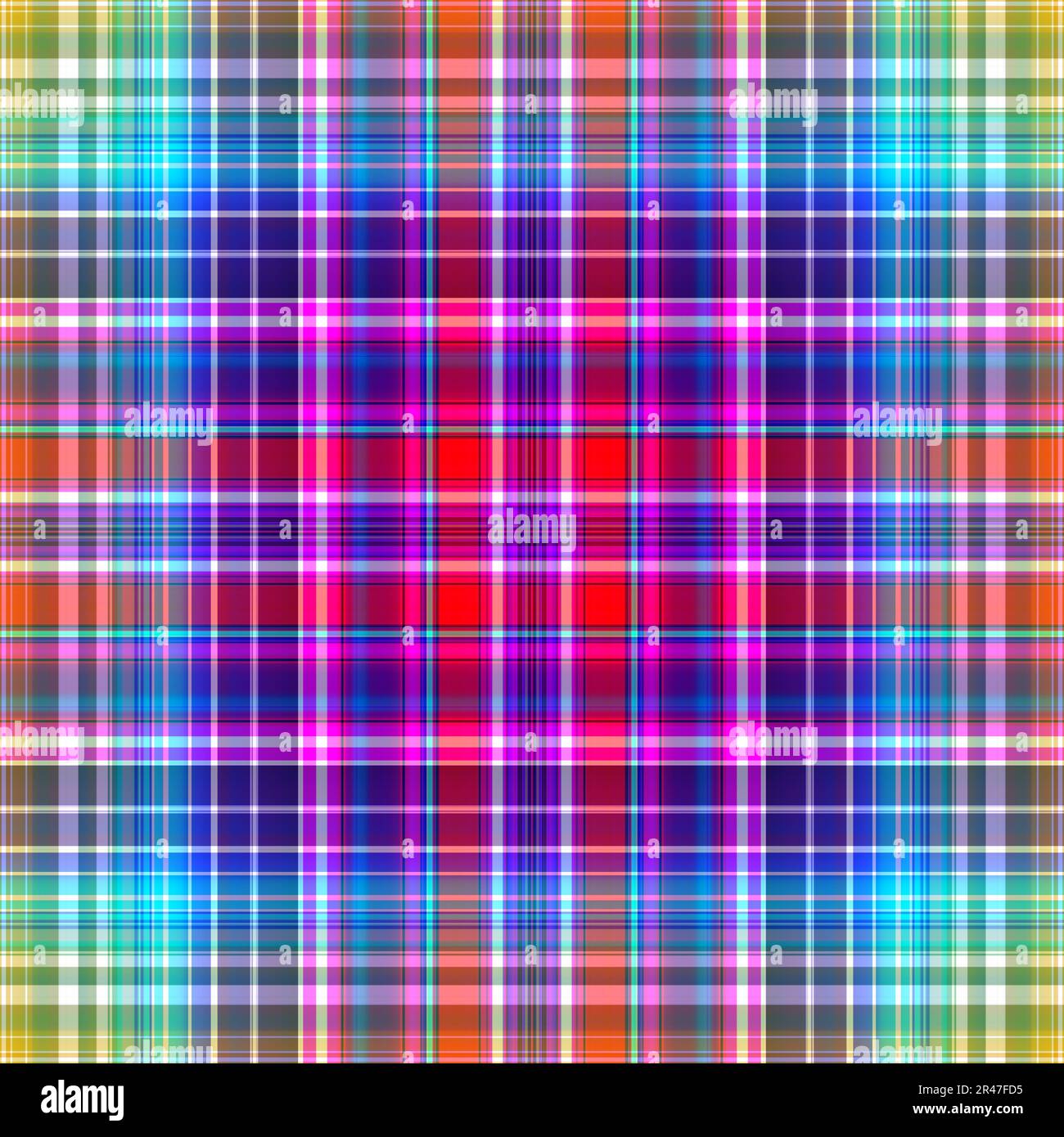 Vintage tartan pattern in vaporwave colorful style. Vintage 80s plaid ...