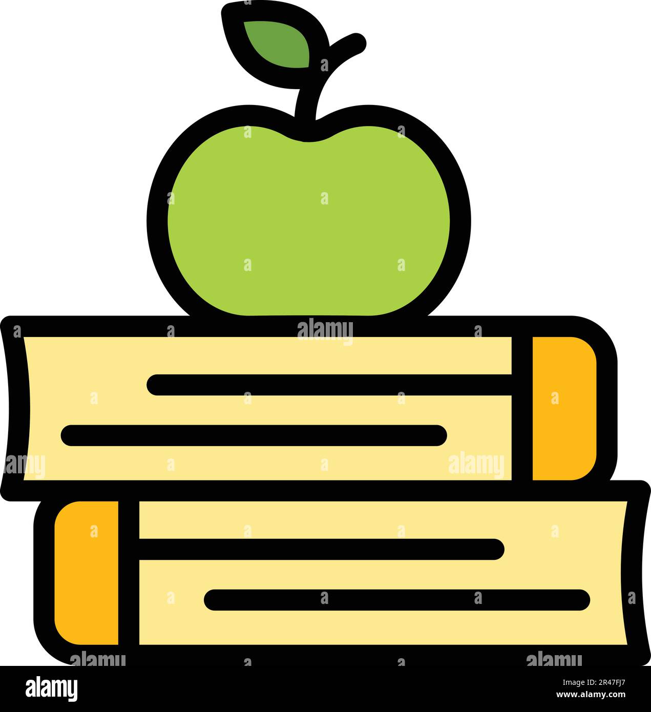 Books apple icon. Outline Books apple vector icon for web design ...