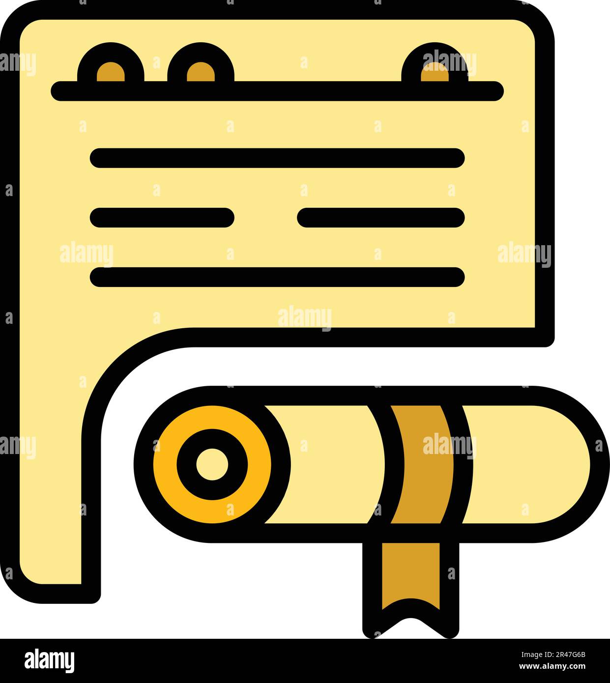 Degree diploma icon. Outline Degree diploma vector icon for web design ...