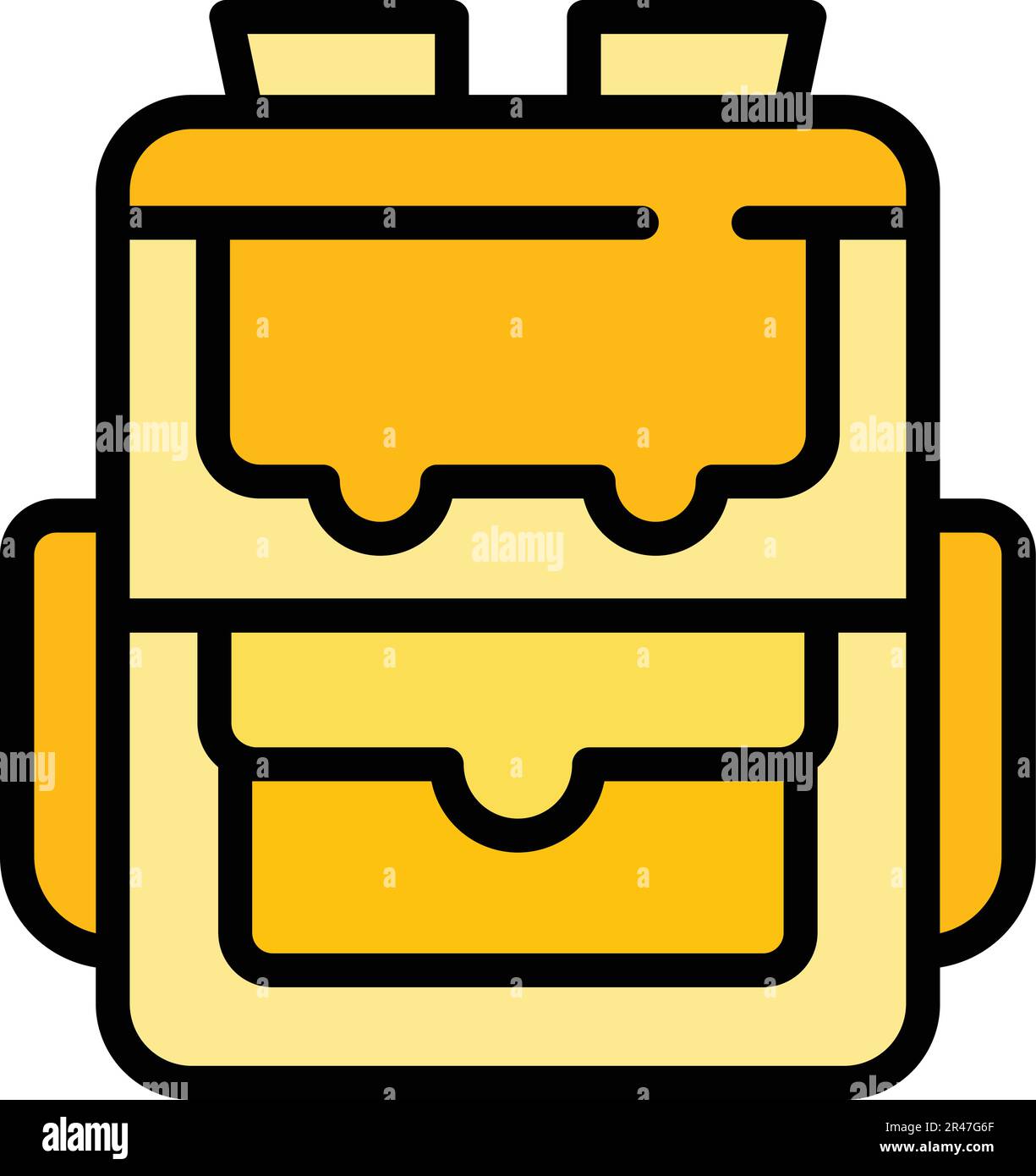 School backpack icon. Outline School backpack vector icon for web ...