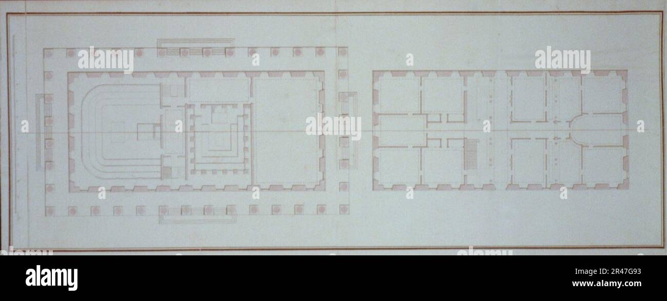 United States Capitol, Washington, D.C. First and second floor plans ...