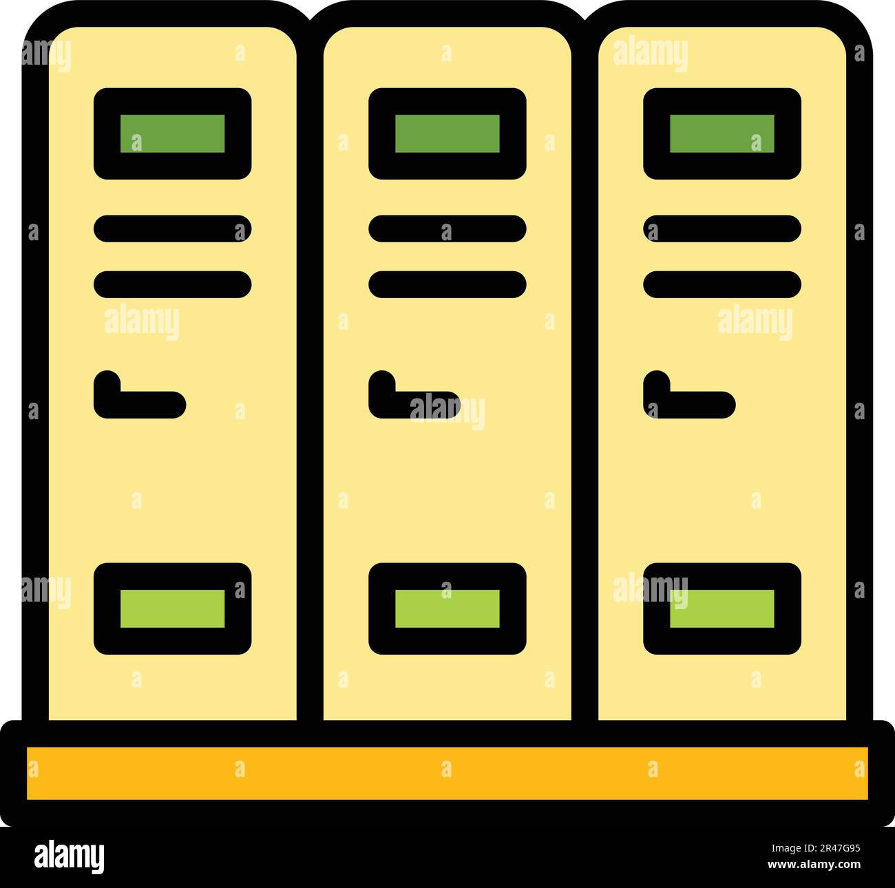 School folders icon. Outline School folders vector icon for web design ...