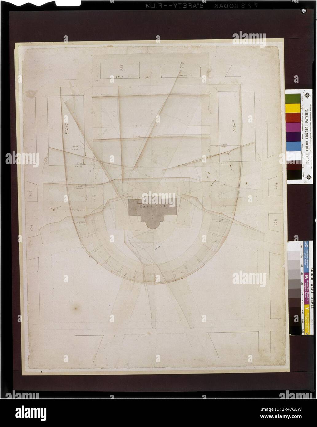 United States Capitol, Washington, D.C. Topographical site plan with ...