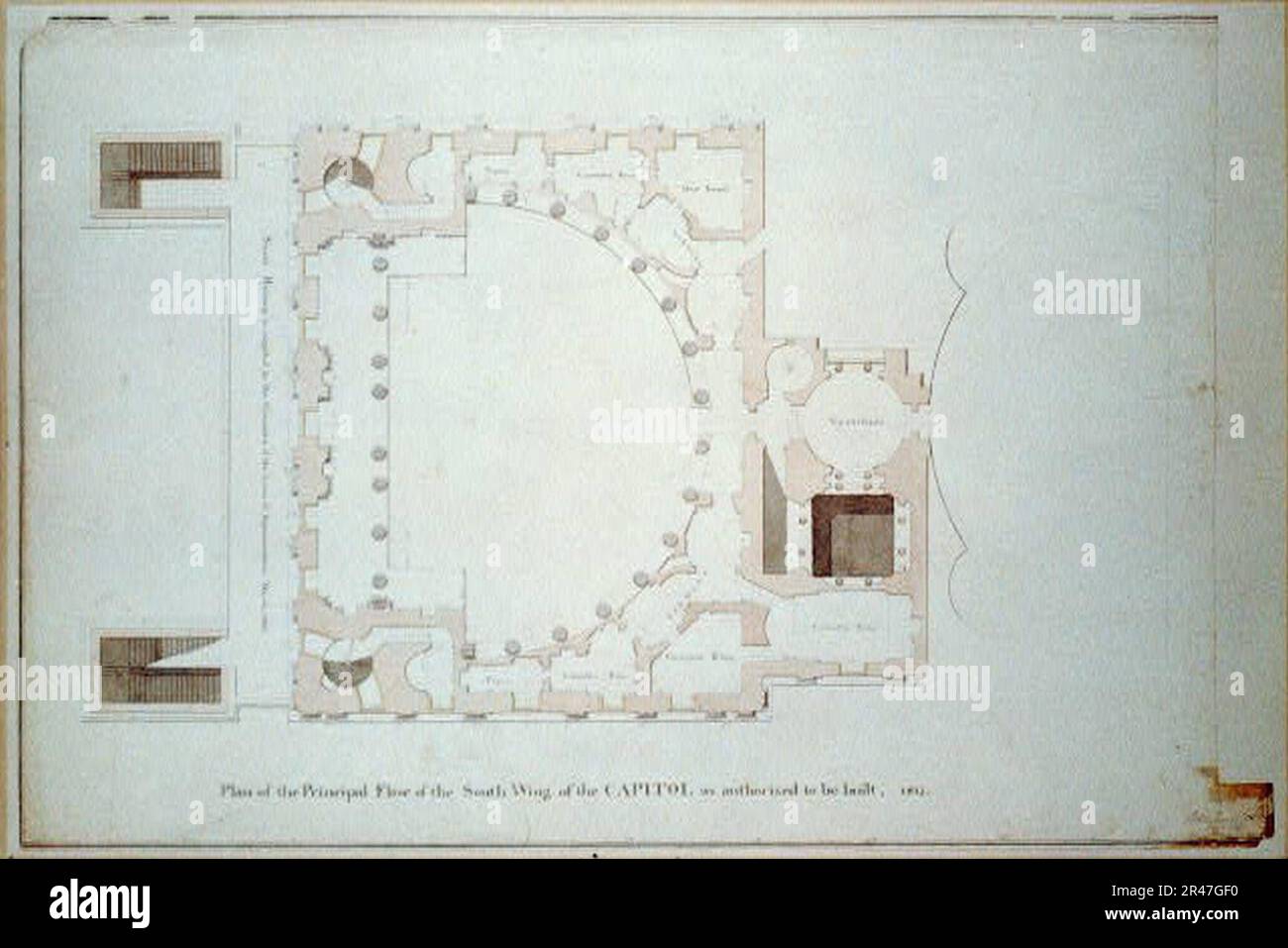 United States Capitol, Washington, D.C. South wing, principal floor ...