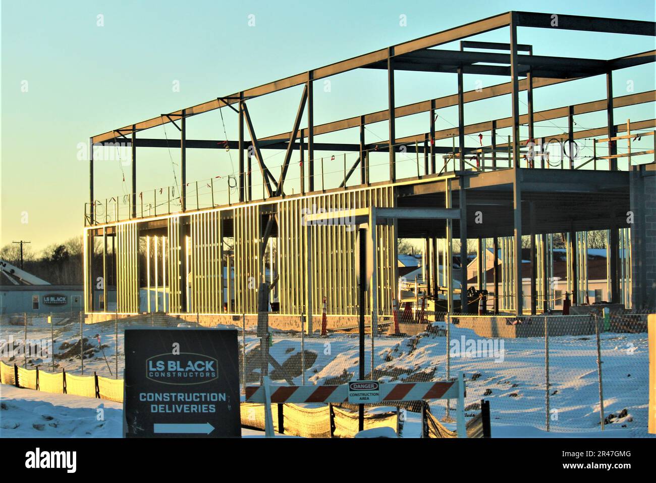 The construction area for a future transient training brigade ...