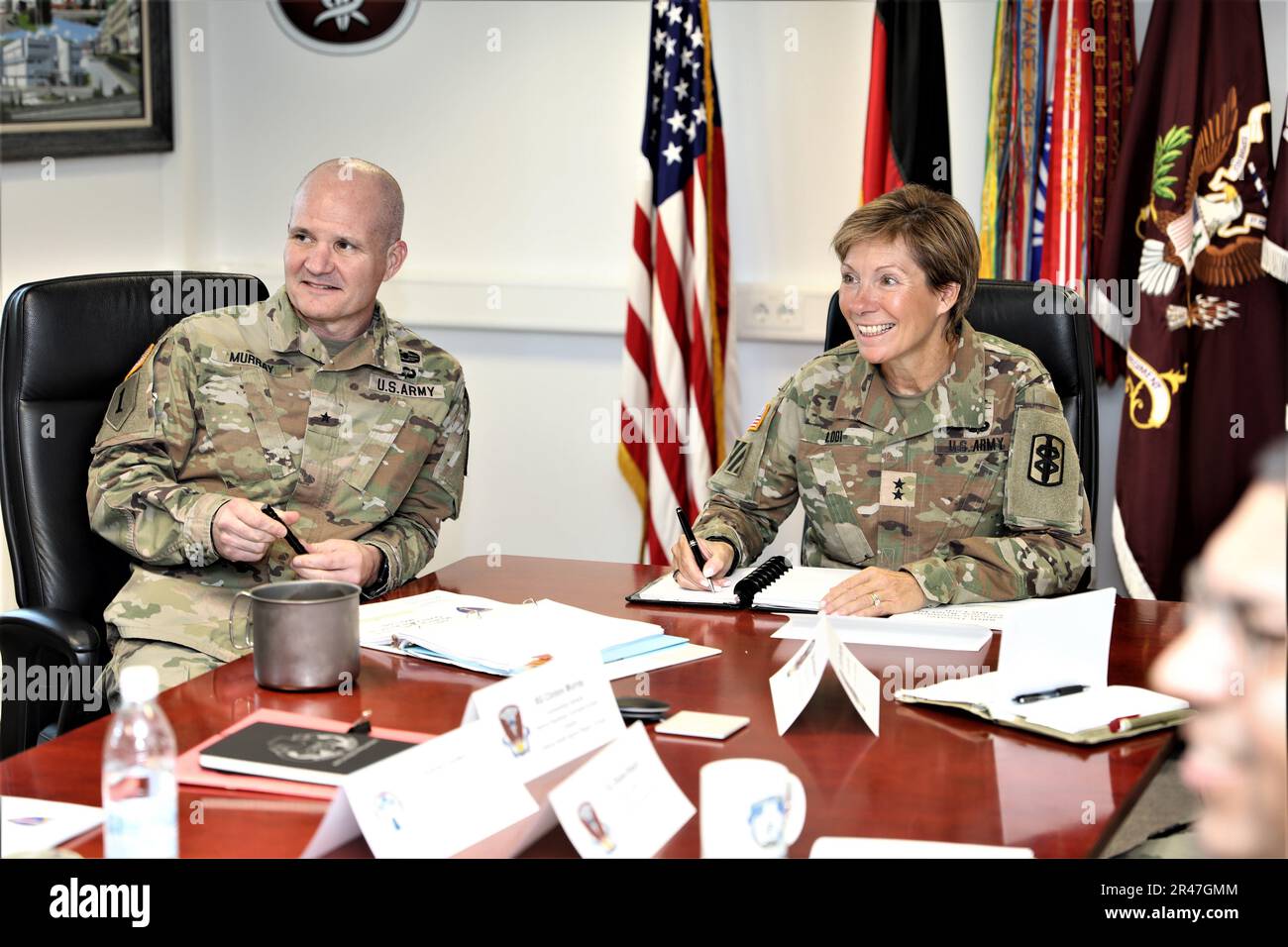 Brig. Gen. Clinton Murray (left), commander of Medical Readiness ...