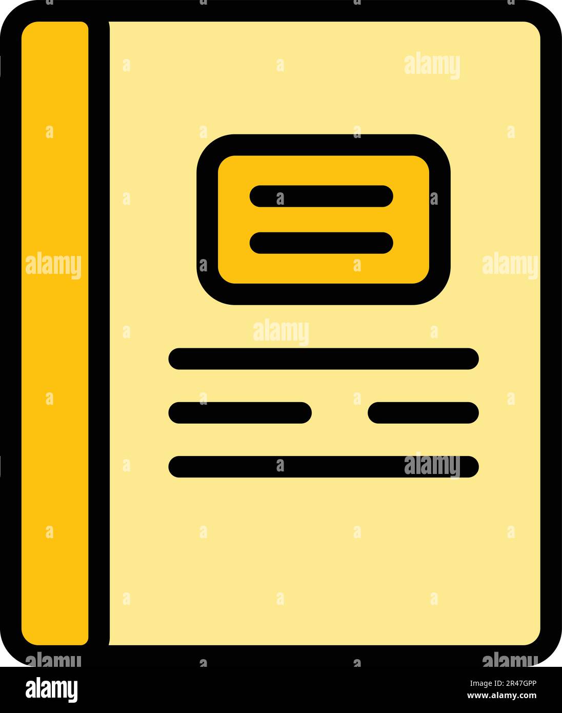 School notebook icon. Outline School notebook vector icon for web ...