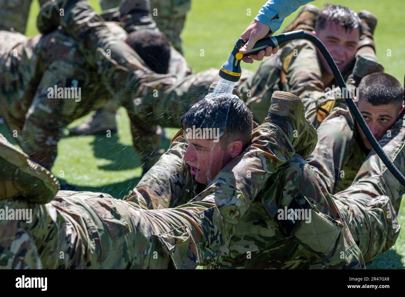 Combat rescue officer candidates participate in their screening during ...