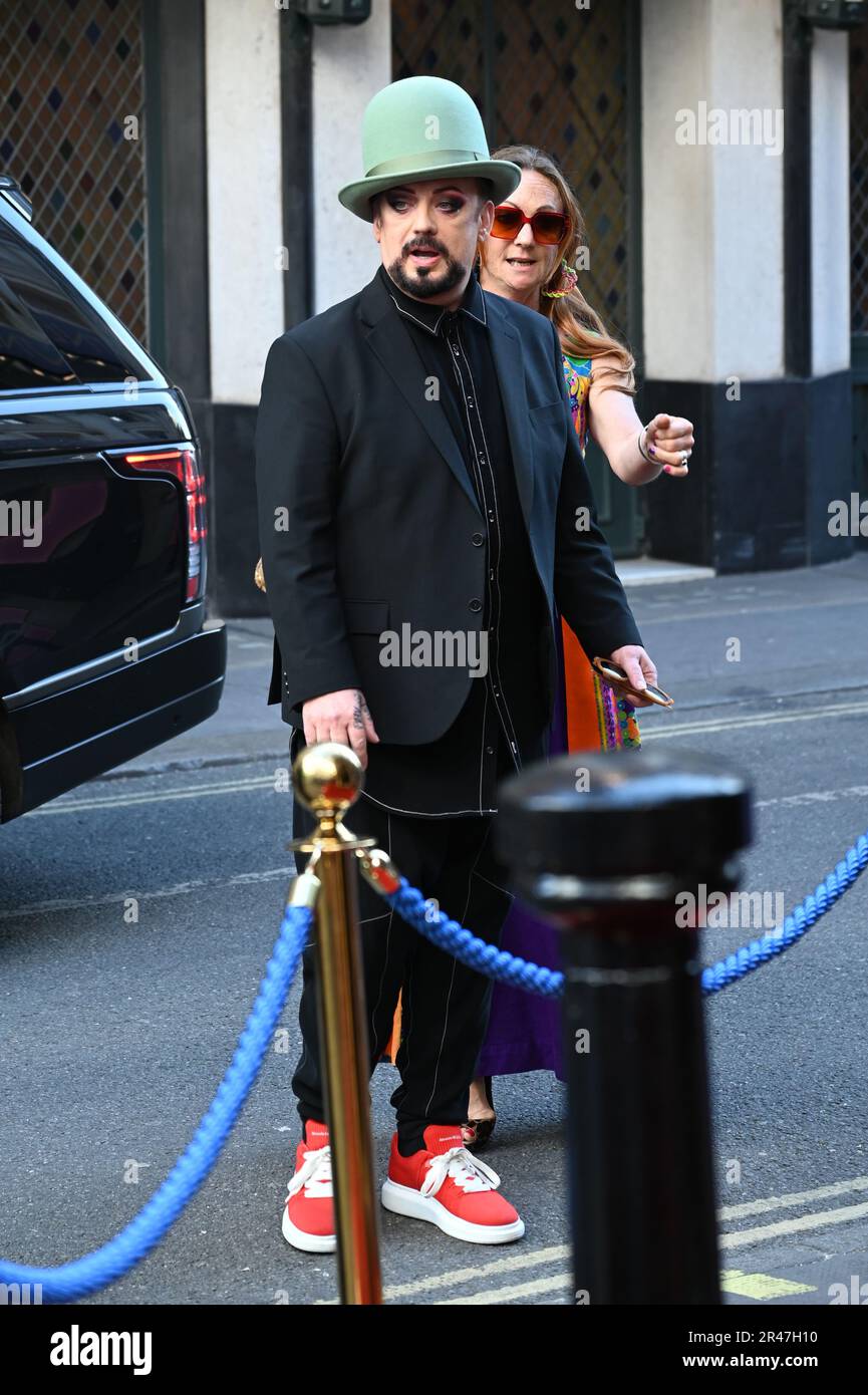 London, UK. 26th May, 2023. Boy George and his wife attends Press night ...