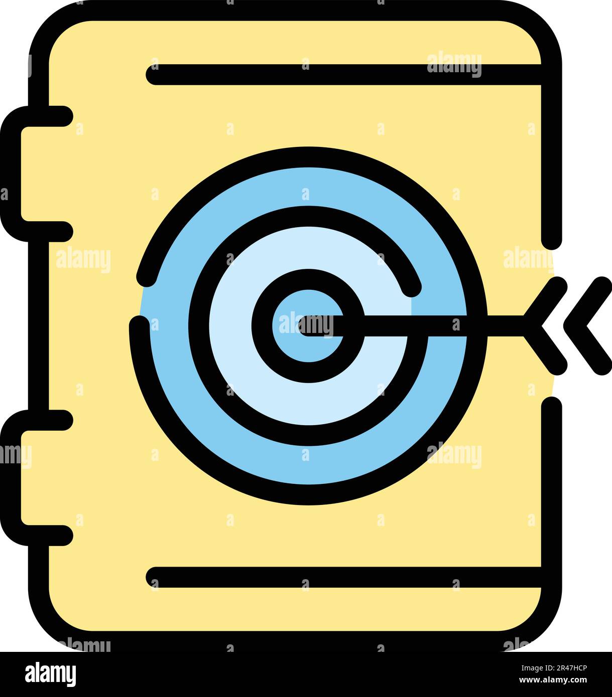 Education target icon. Outline Education target vector icon for web ...