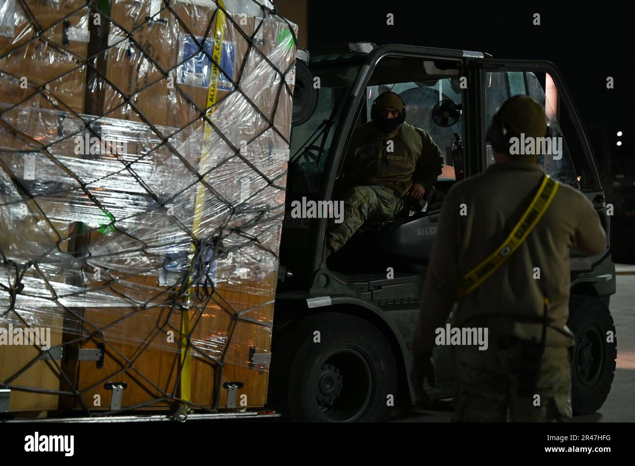 Senior Airman Troy Boyce, a passenger service specialist assigned to ...