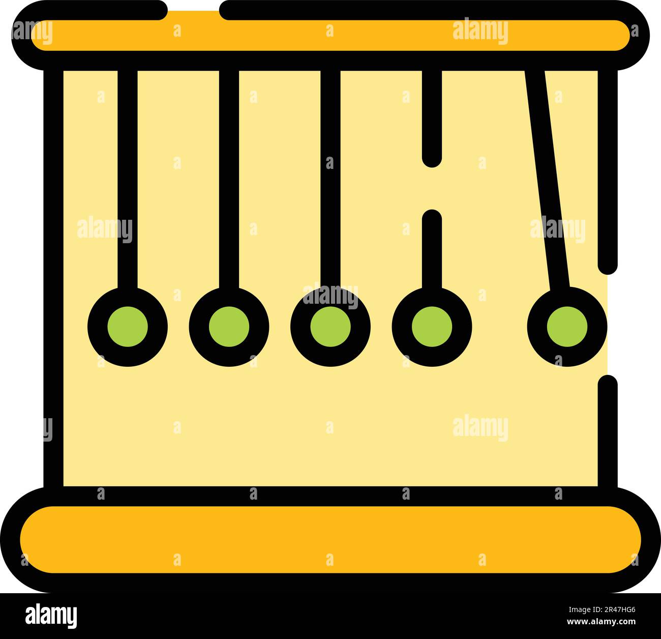 Pendulum ball icon. Outline Pendulum ball vector icon for web design isolated on white ...