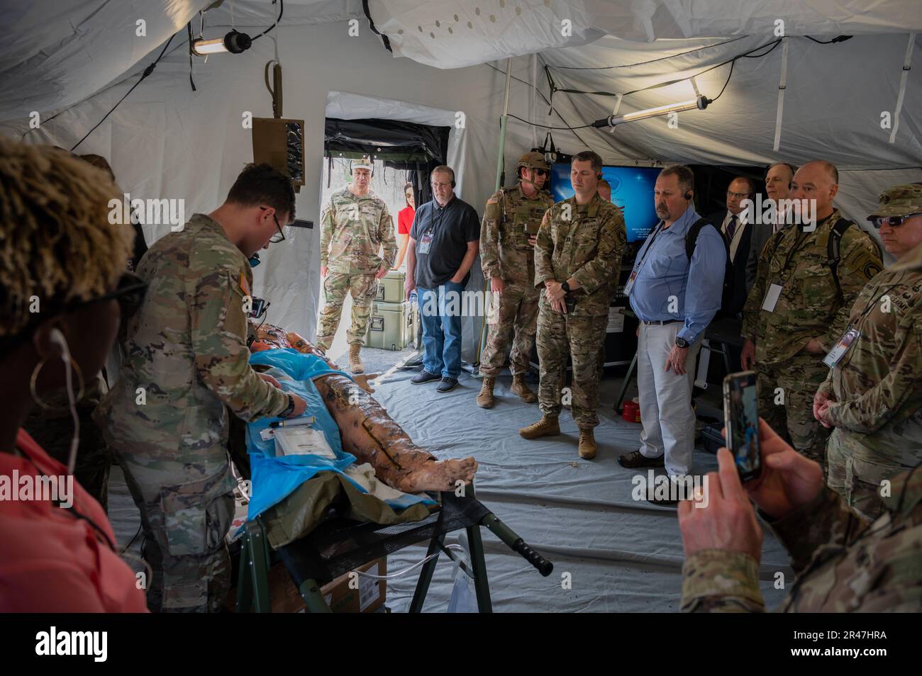 Service members across the Department of Defense a demonstration of ...