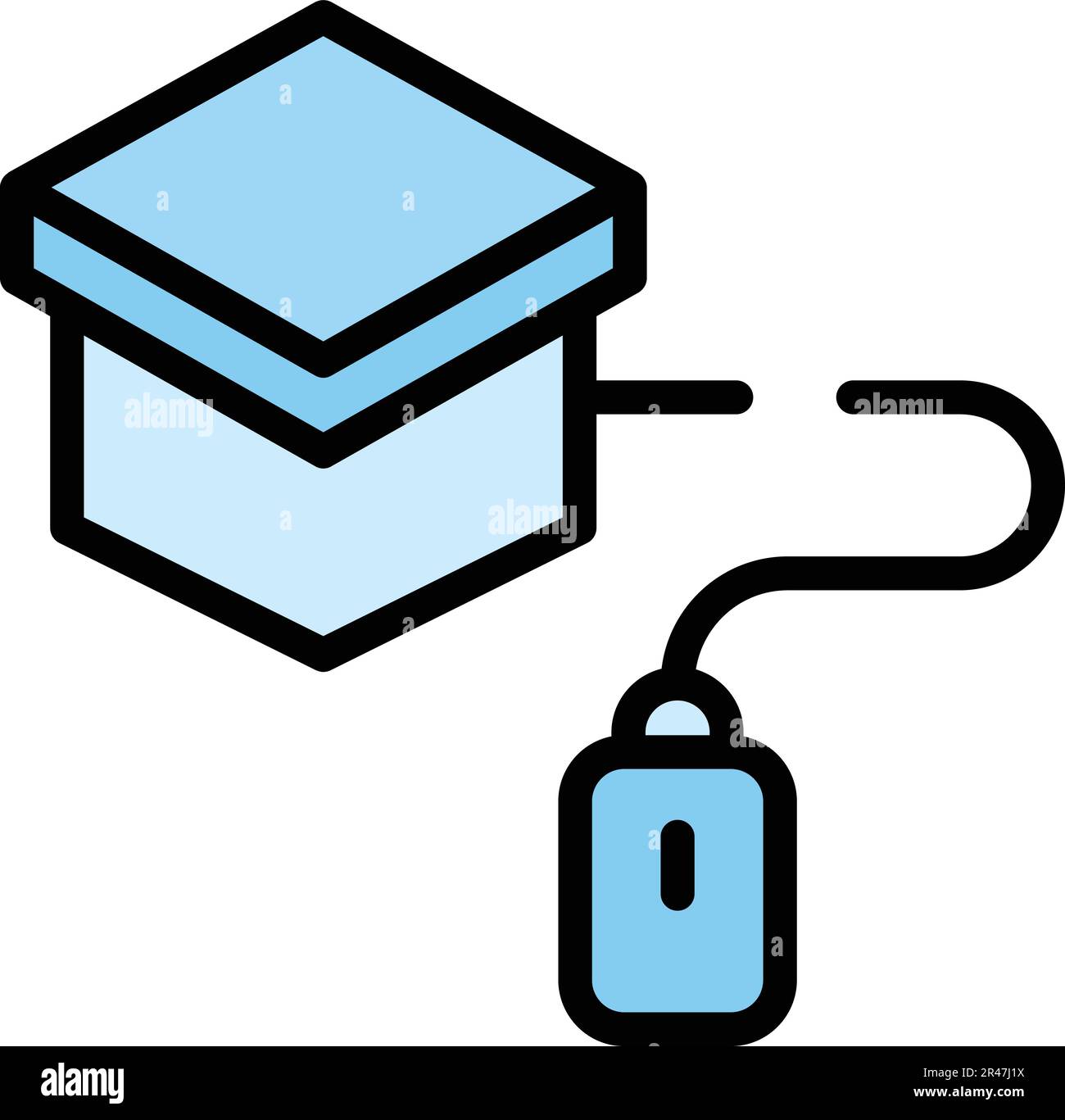 Distance learning icon. Outline Distance learning vector icon for web ...