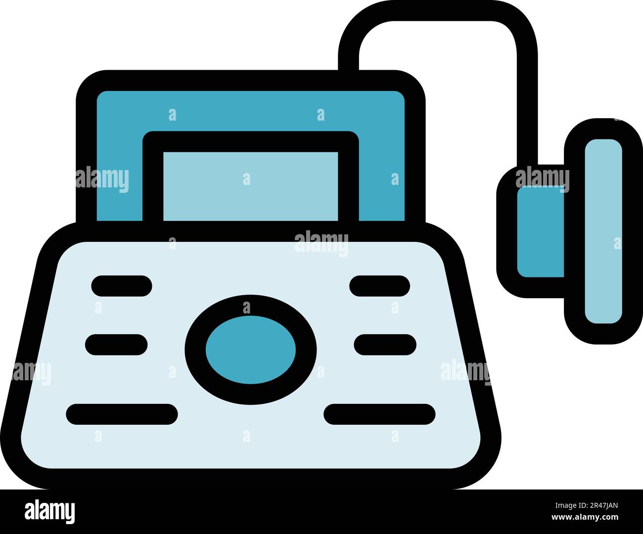 Clinical defibrillator icon. Outline Clinical defibrillator vector icon for web design isolated ...