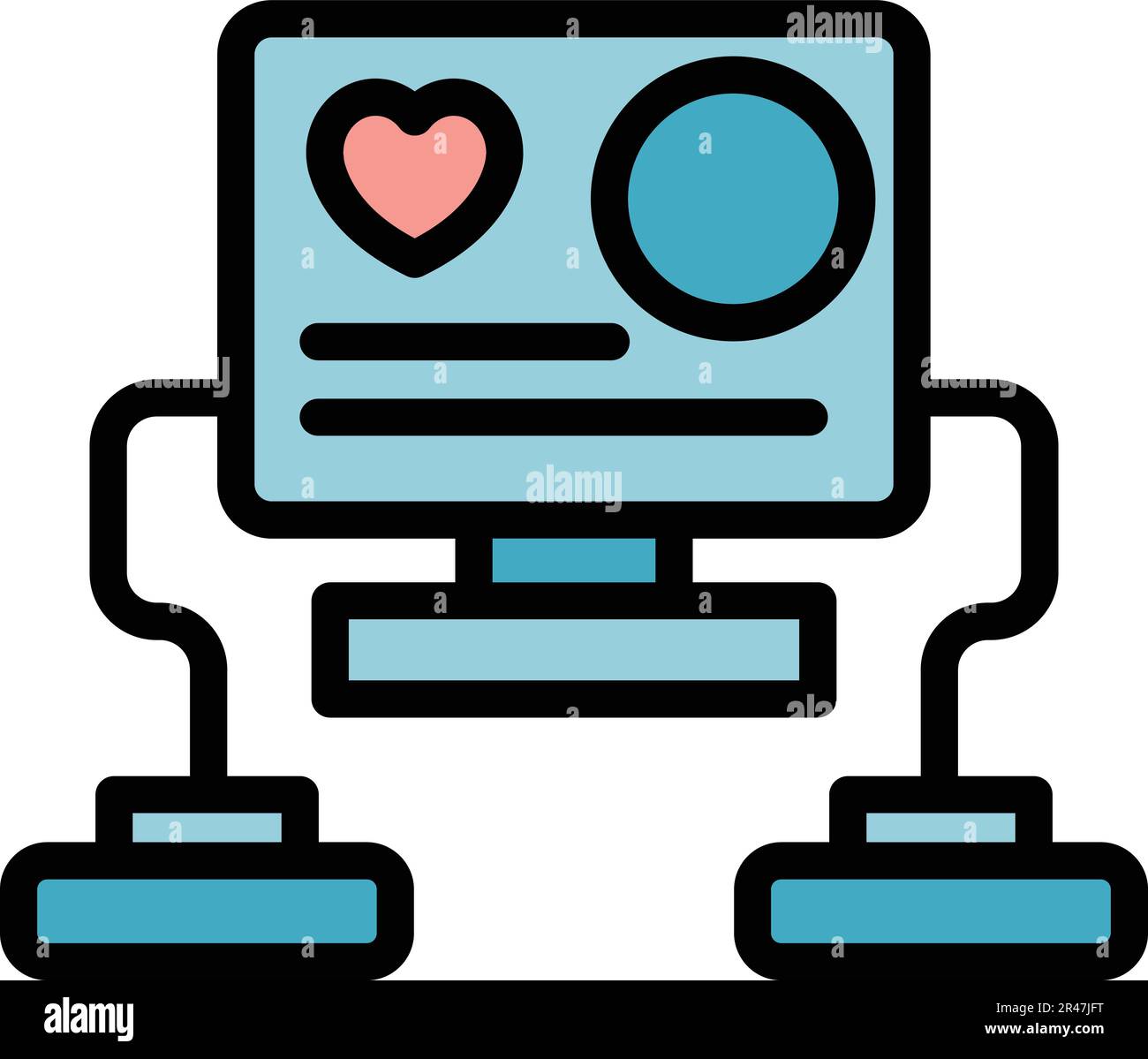 Automated defibrillator icon. Outline Automated defibrillator vector ...