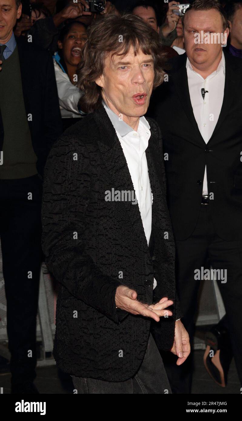 London. UK. Mick Jagger at the BFI London Film Festival America Express Gala screening of ...