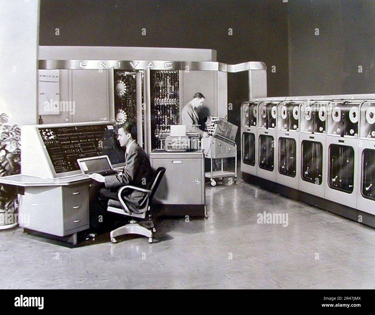 Univac I Census dedication Stock Photo - Alamy