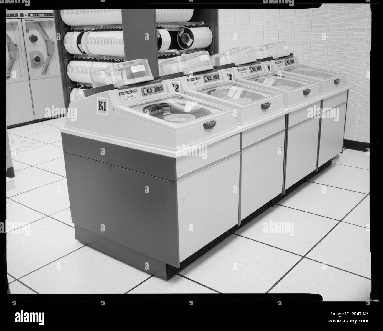 UNIVAC system (unidentified) disk drives, by the U.S. Army Natick ...