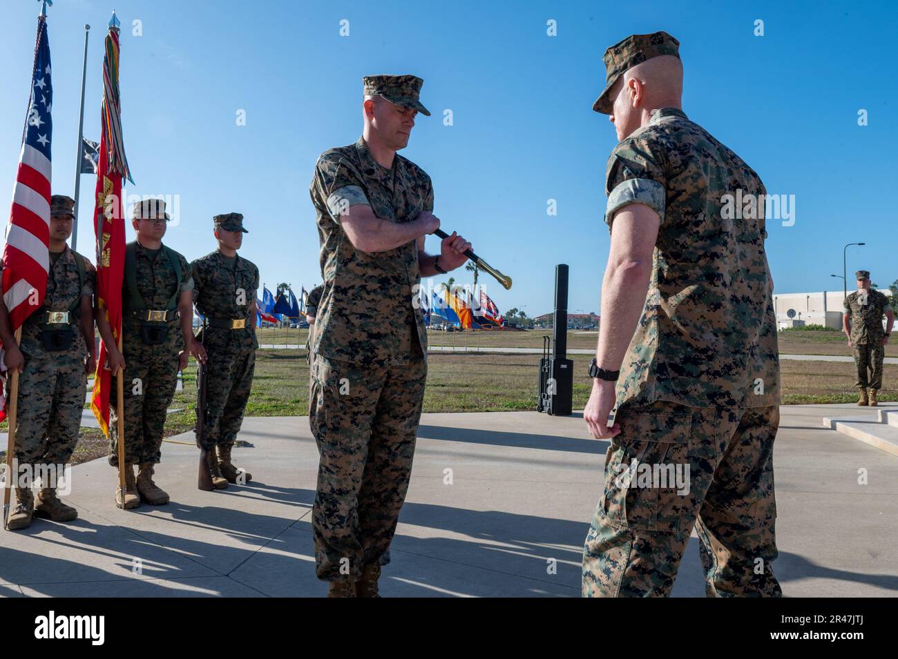 U.S. Marine Corps Sgt. Maj. Jay D. Williamson, Sergeant Major of Marine Corps Forces Central ...