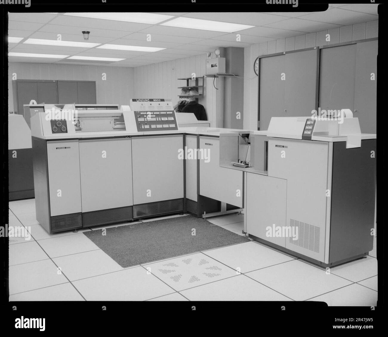 UNIVAC system (unidentified) printer and card reader, by the U.S. Army ...