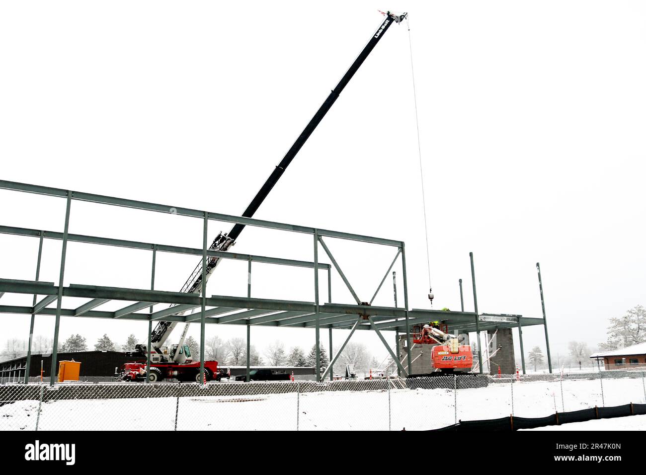 The construction area for a future transient training brigade ...