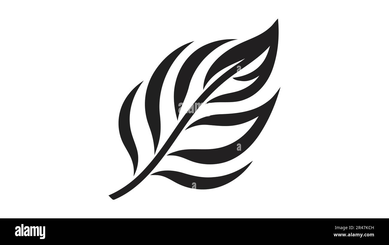 Eco icon black leaf vector illustration isolated on white background ...