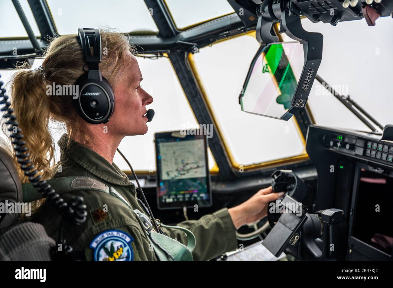U.S. Air Force Maj. Sandra Salzman, 37th Airlift Squadron C-130J Super ...