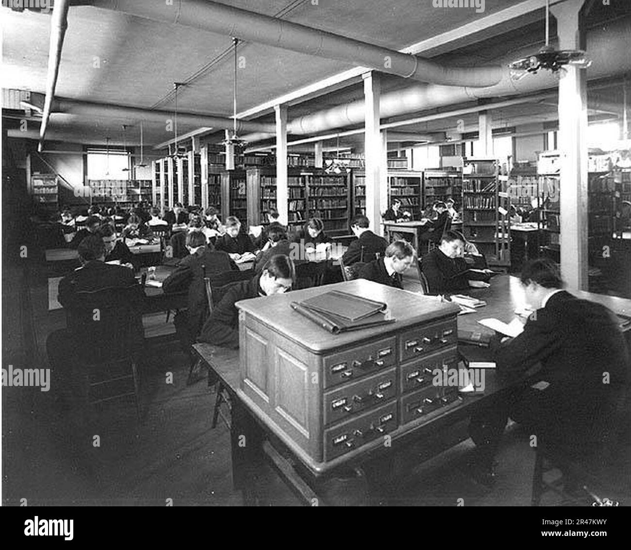 University of Washington, library interior, Denny Hall, Seattle Stock ...