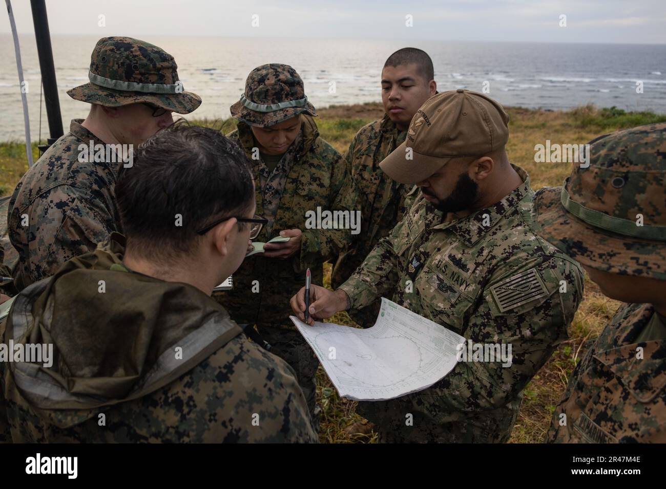 U.S. Marines with the 31st Marine Expeditionary Unit and a U.S. Navy ...