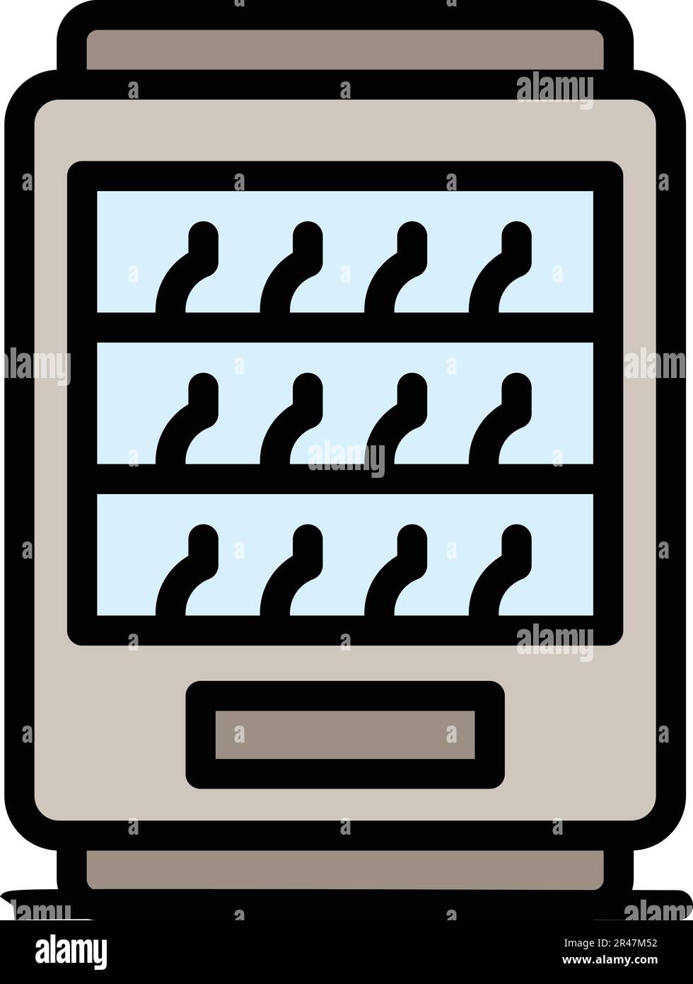 Drinks fridge icon. Outline Drinks fridge vector icon for web design ...