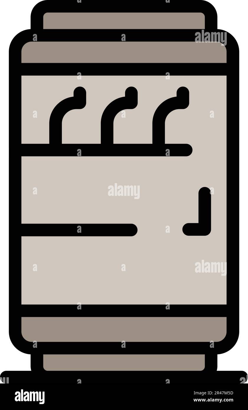 Cold vending machine icon. Outline Cold vending machine vector icon for ...