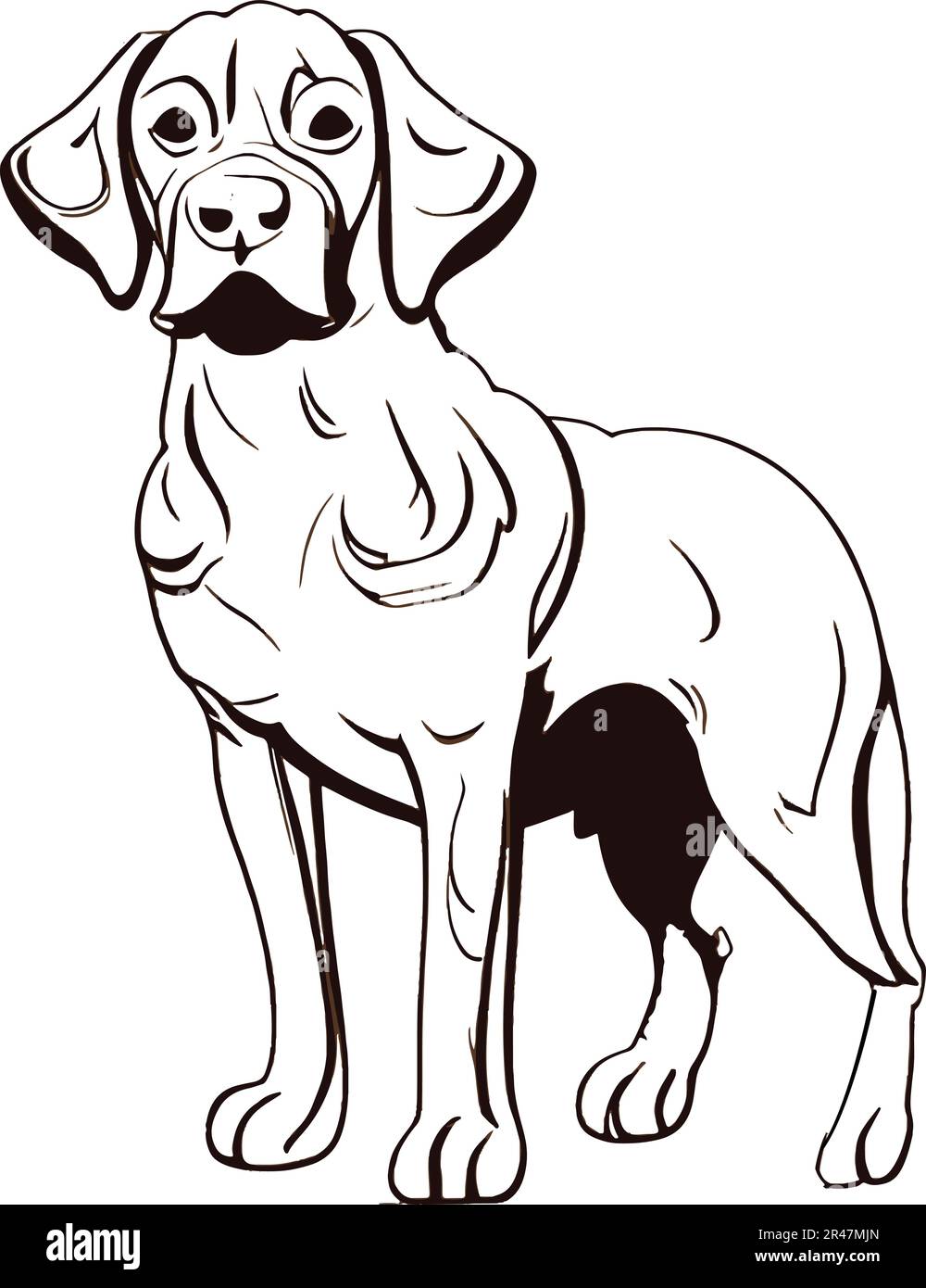 The "Dog Outline Coloring Book" Vector File is a delightful resource ...