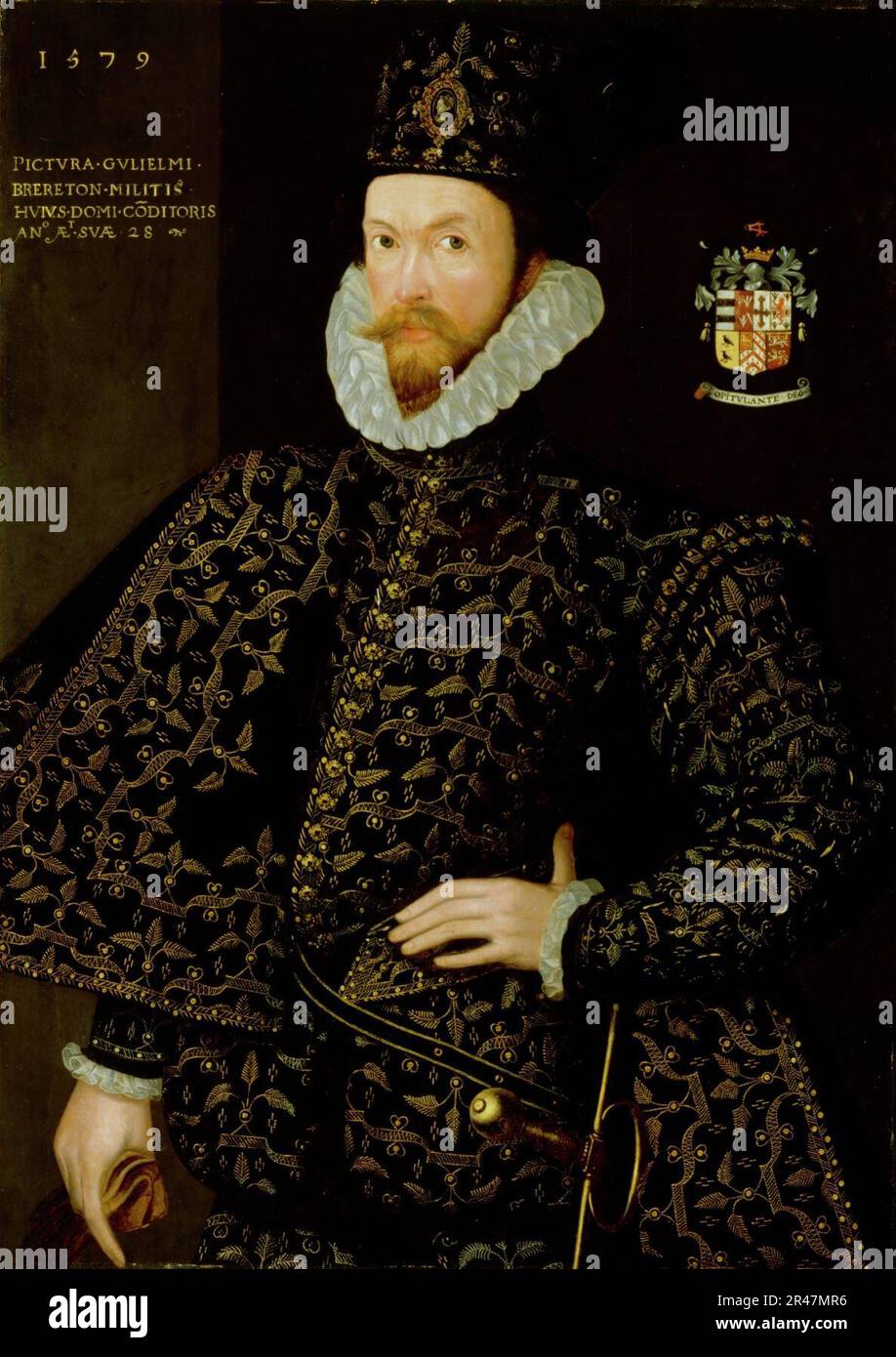 Unknown (English) - Sir William Brereton, 1579 Stock Photo - Alamy