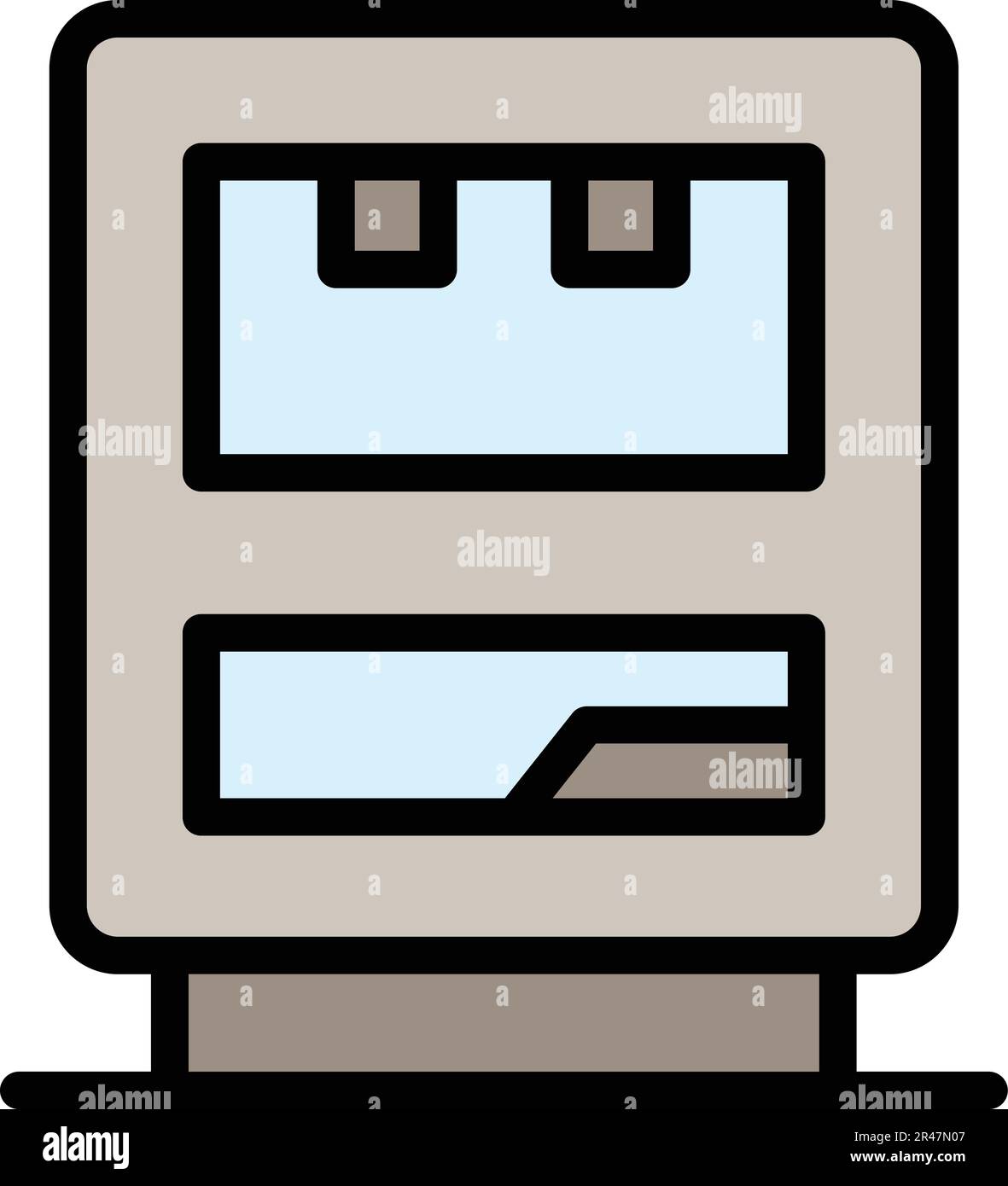 Bar vending machine icon. Outline Bar vending machine vector icon for ...