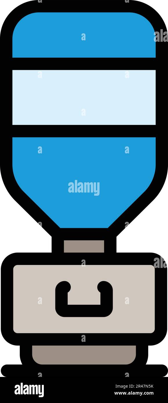 Bottled water cooler icon. Outline Bottled water cooler vector icon for web design isolated on ...