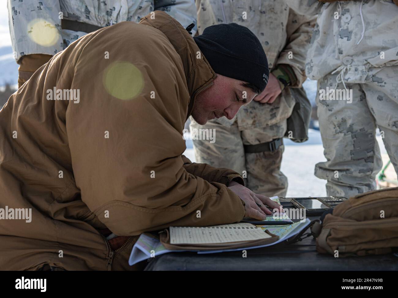U.S. Marine Corps Sgt. Kristopher Kooi, an explosive ordnance disposal ...