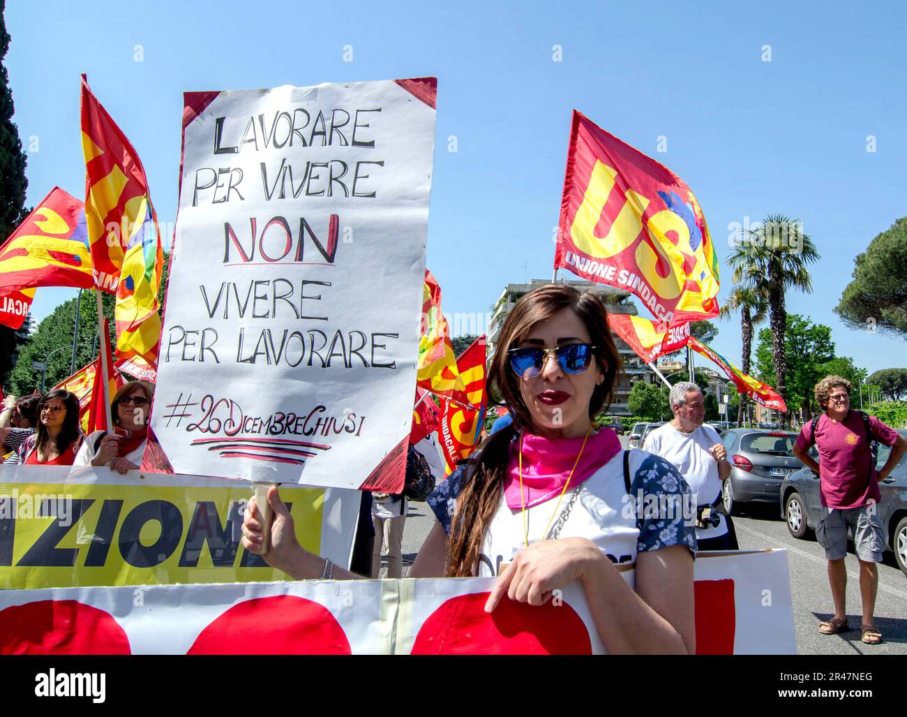 Rome, Italy. 26th May, 2023. General strike and demonstration in 24 ...