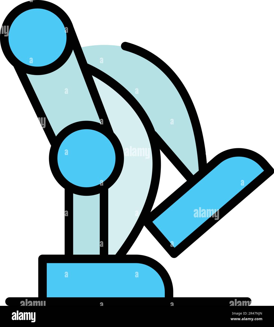 Exoskeleton foot icon outline vector. Robot suit man. Body tech color ...