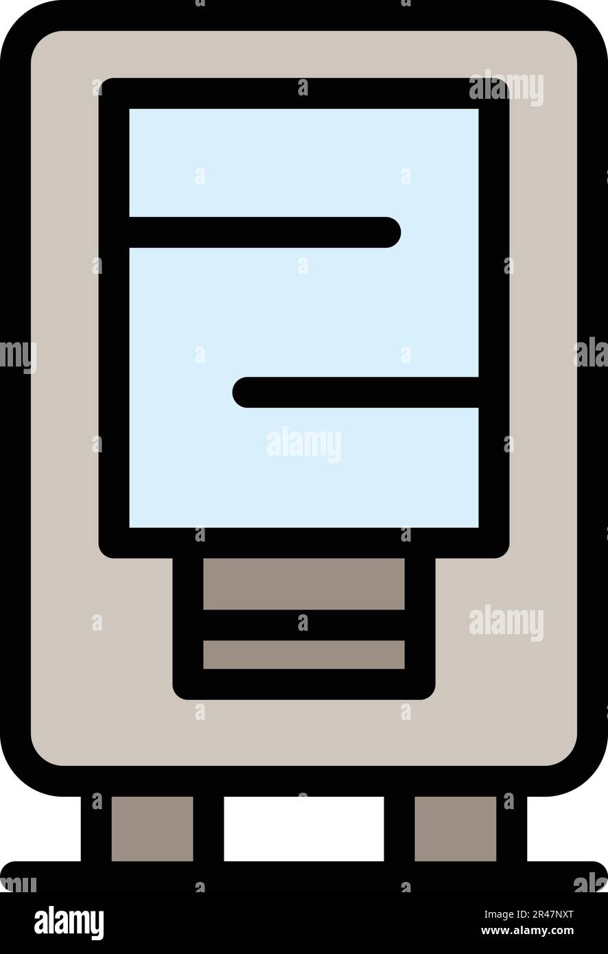 Purchase vending machine icon. Outline Purchase vending machine vector ...