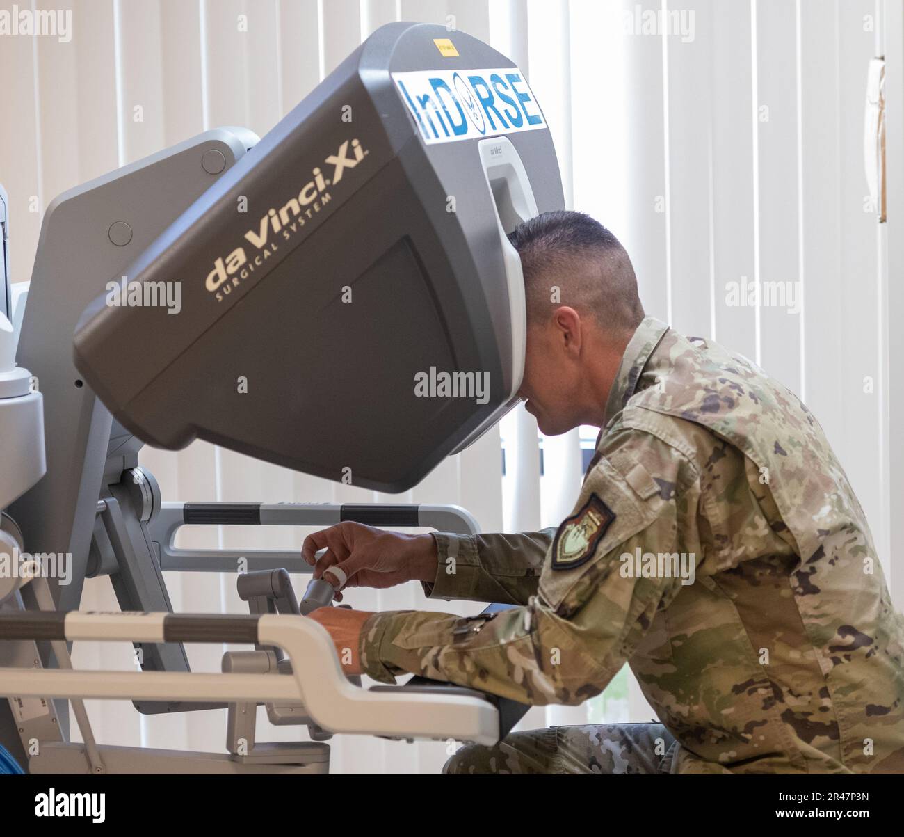 U.S. Air Force Col. Billy Pope, 81st Training Wing commander, operates ...