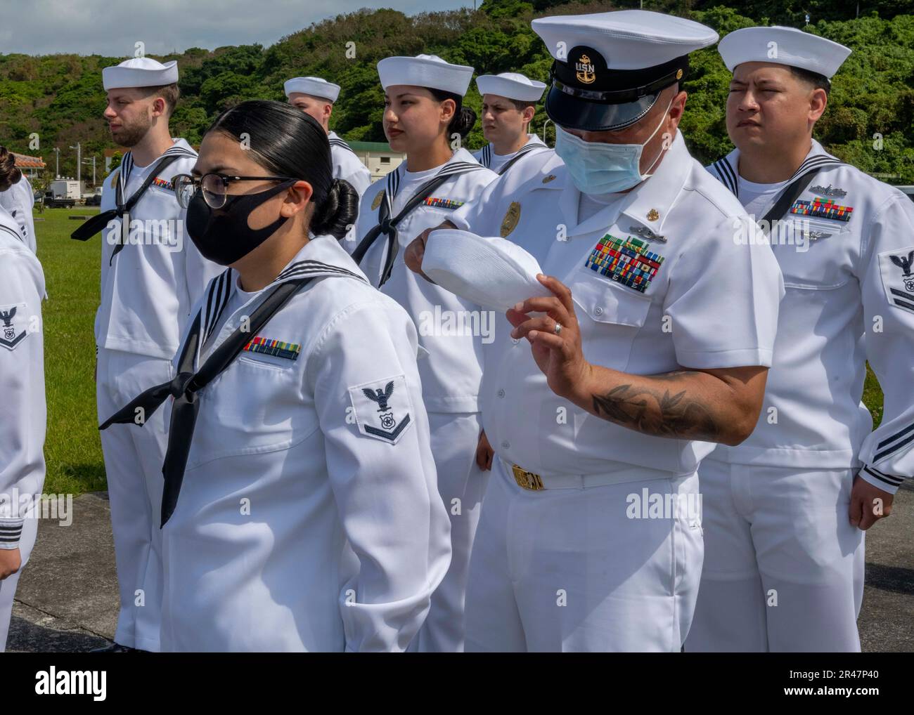 WHITE BEACH, Japan (April 11, 2023) Chief Master-at-Arms Jesus ...